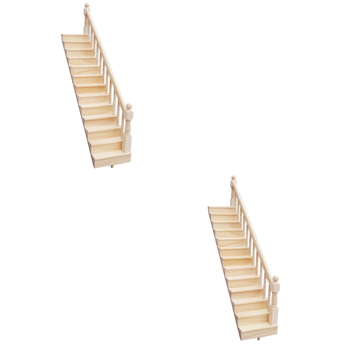 Hemoton 2pcs staircase railing House Staircase Stairs Wooden Stairs ...