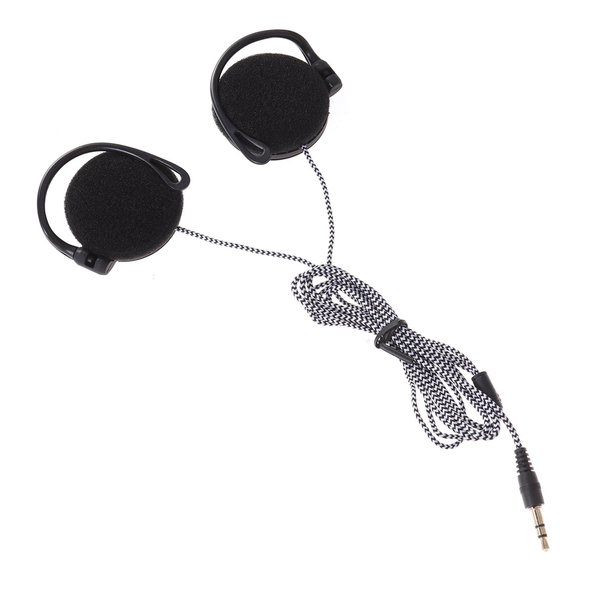 Hemoton 3.5mm Wired Headset Clip On Ear Headphones EarHook Earphone ...