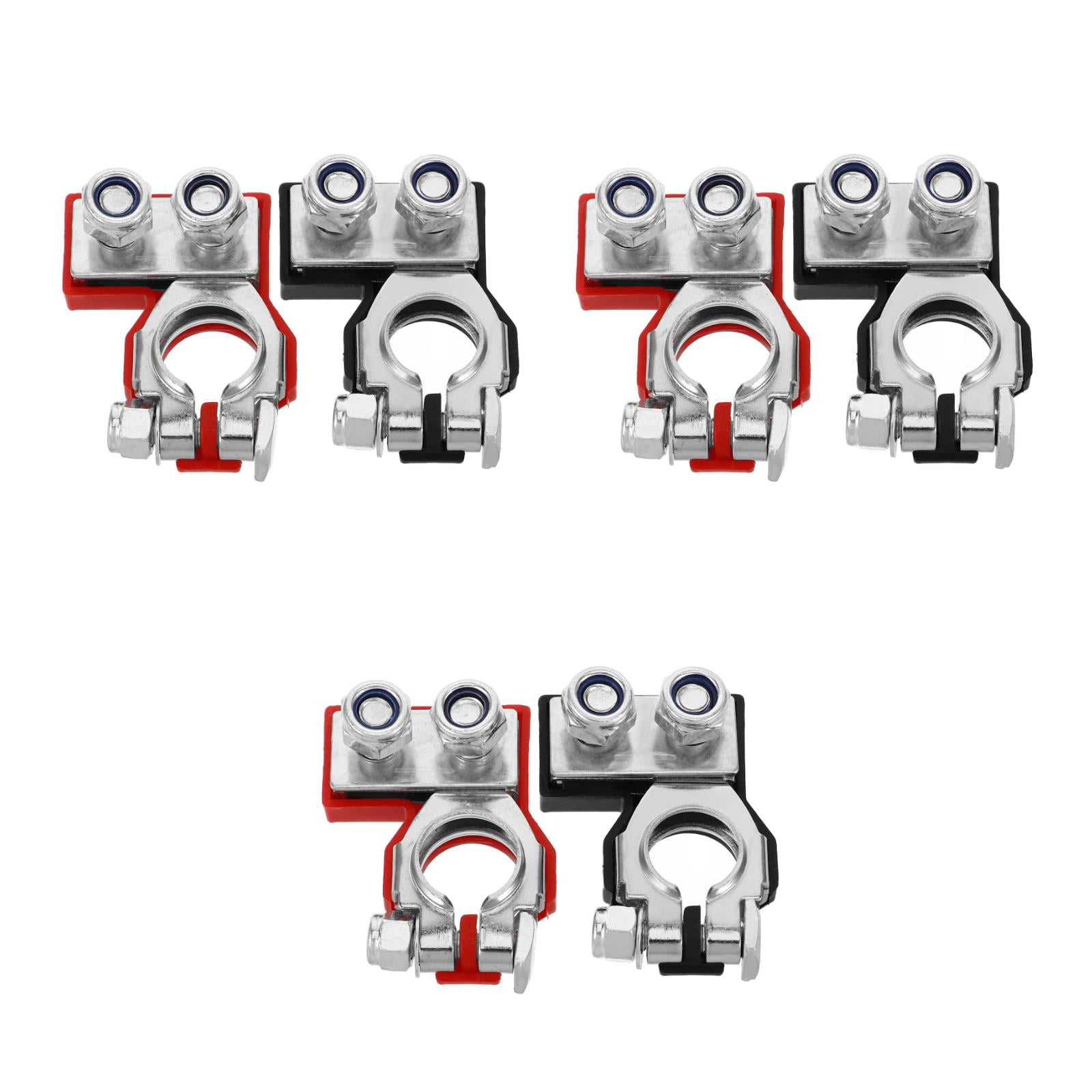 Hemoton 3 Pairs Battery Terminals Positive and Negative Top Post ...