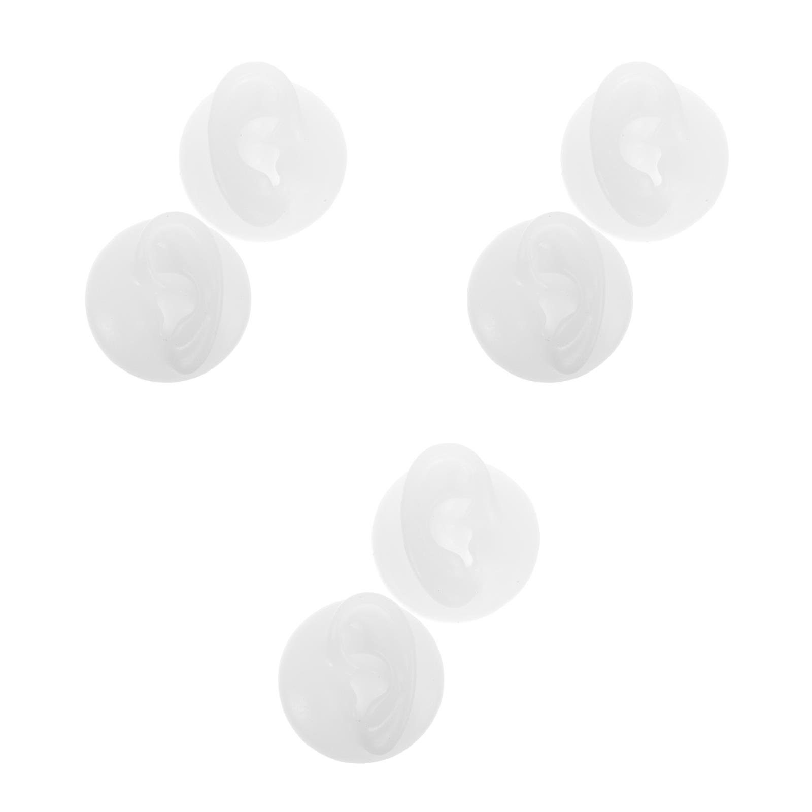 Hemoton 3 Pairs of Decorative Silicone Ear Models Realistic Human Ear ...