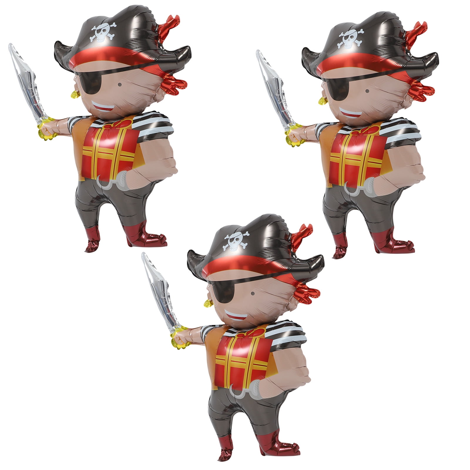Hemoton 3 Pcs Birthday Decorations for Boys Pirate Balloon - Walmart.com