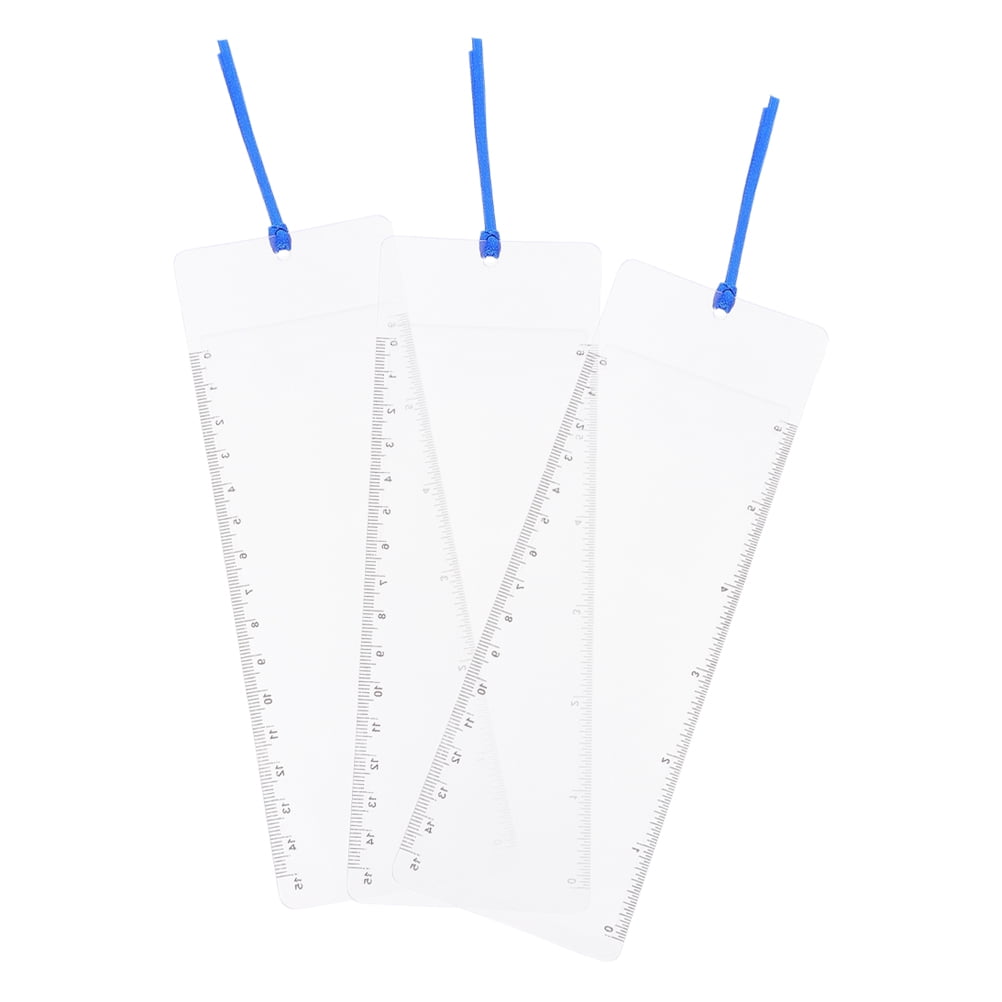 Hemoton 3 Pcs Bookmark Rulers Credit Card Size Magnifier Transparent ...