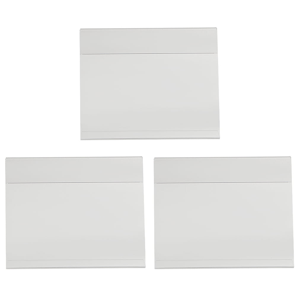 Acrylic Price Ticket Display Stand for Storage Use Transparent 3 Pieces ...