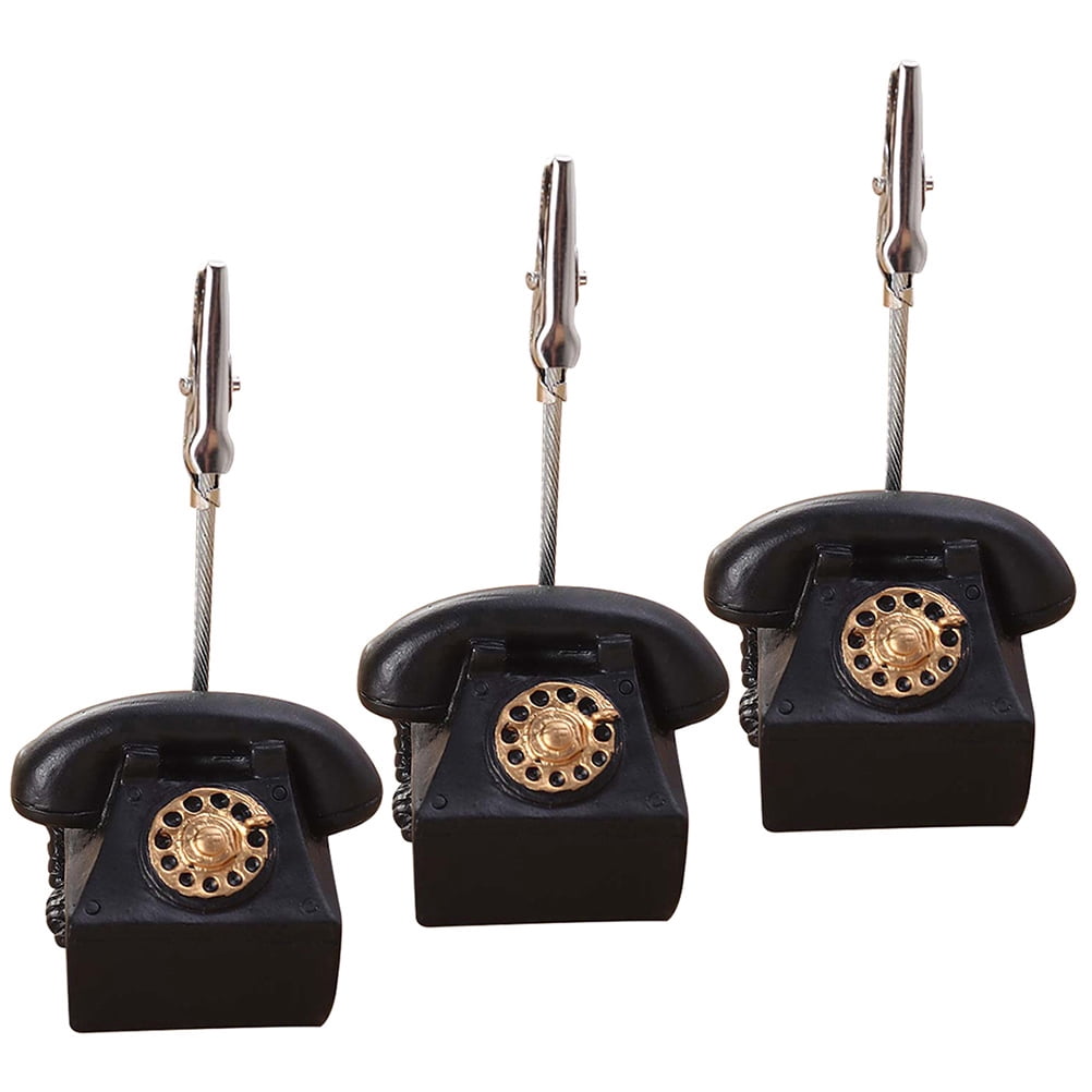 Hemoton 3 Pcs Card Stand Wire Note Message Folder Practical Clip ...