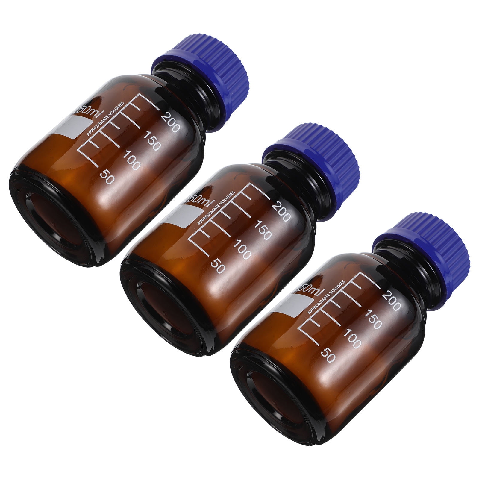 RENACLIPY Brown Lab Glass Bottles with Caps, , Storage Containers for ...