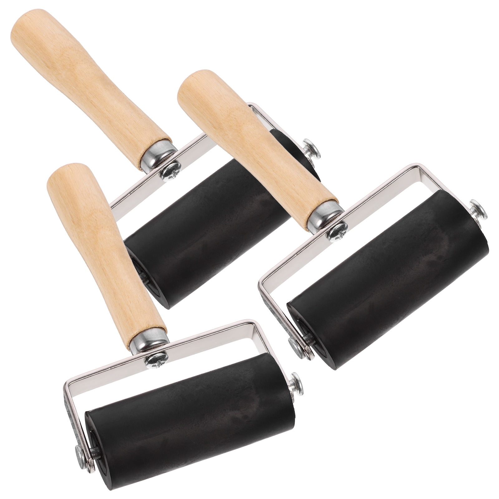 Hemoton 3 Pcs Printmaking Tool Wheel Roller Rollers Tools for Kids ...