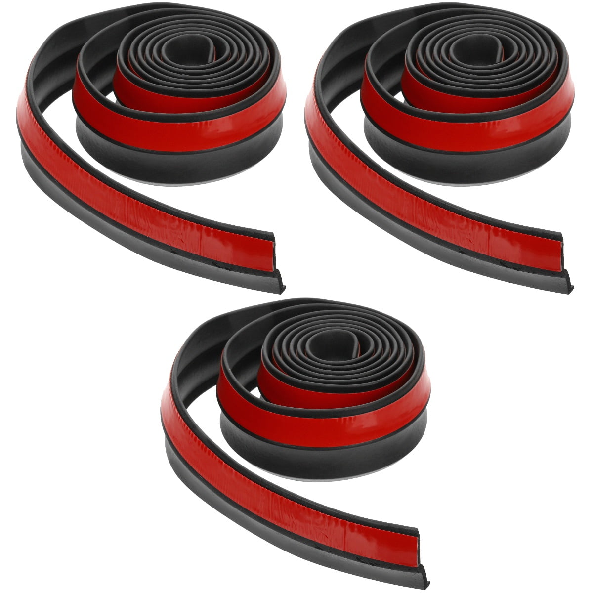 Hemoton 3 Rolls Rubber Strip Rubber Sheet Roll DIY Weather Stripping ...