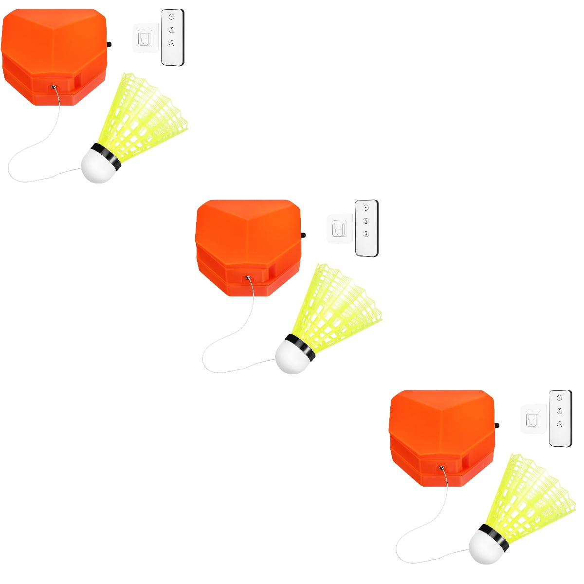 Hemoton 3 Sets Badminton Trainer Badminton Self Practice Aid Elastic ...