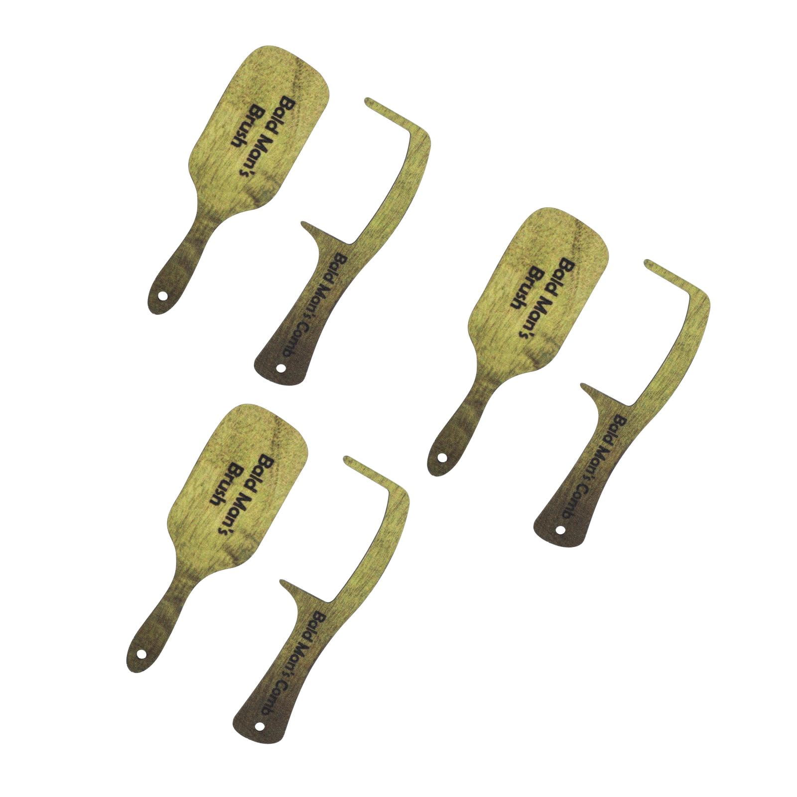 UPGRATOR Bald Man Comb And Brush Wooden Entertainment Purpose For Men ...