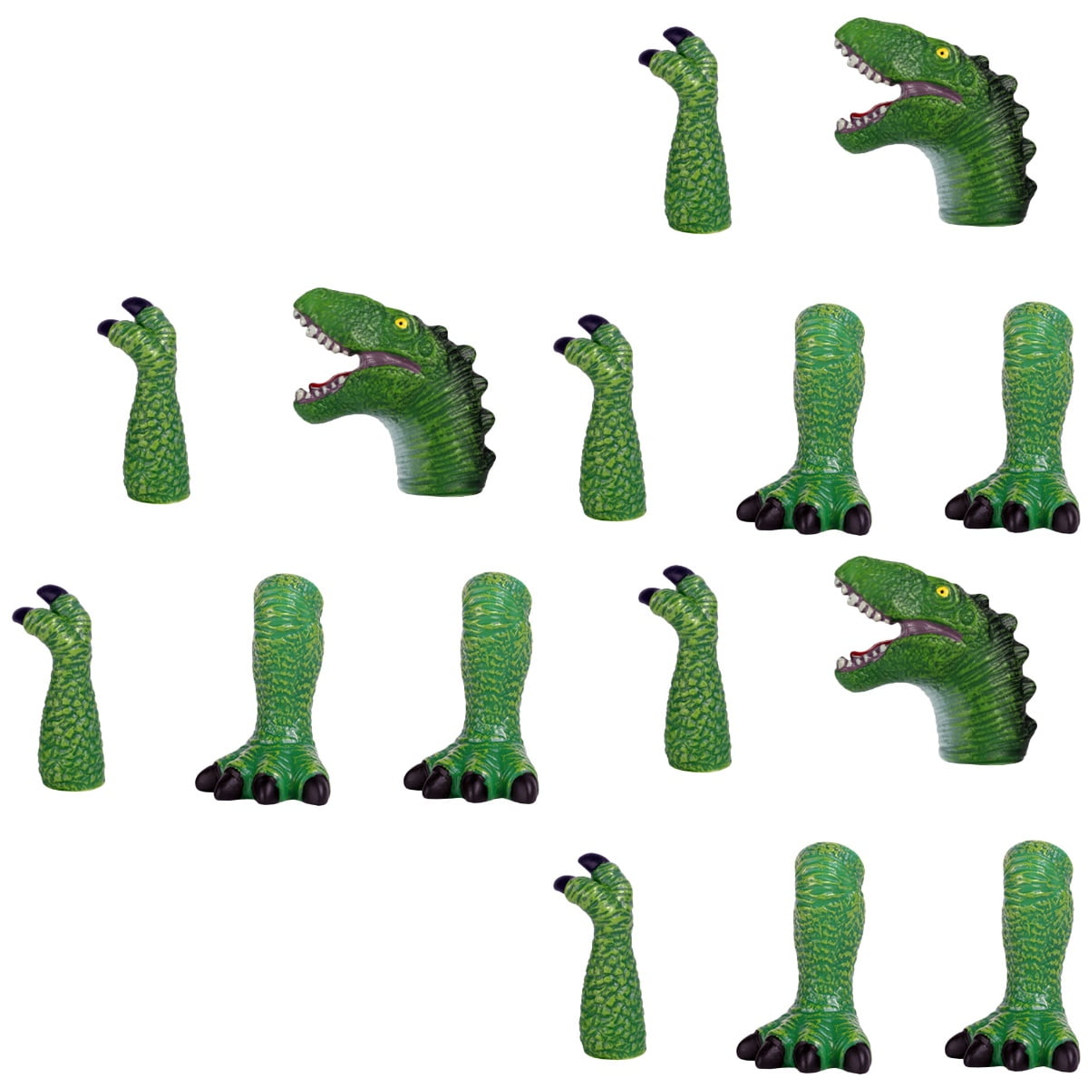 Hemoton 3 Sets Dinosaur Finger Puppets Cute Vinyl Finger Puppets Doll ...
