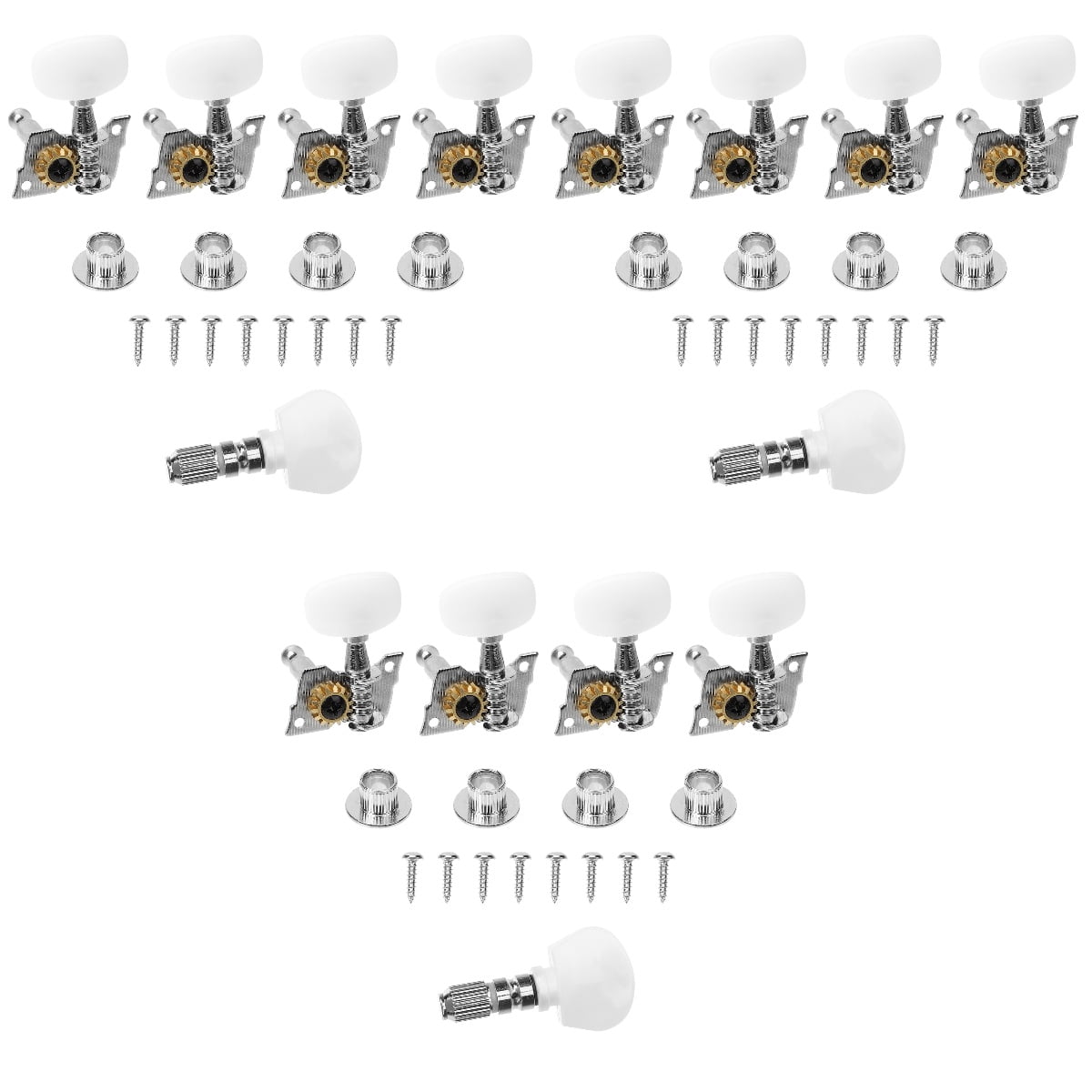 Hemoton 3 Sets Machine Heads Tuning Pegs Tuning Keys for Mandolin Banjo ...