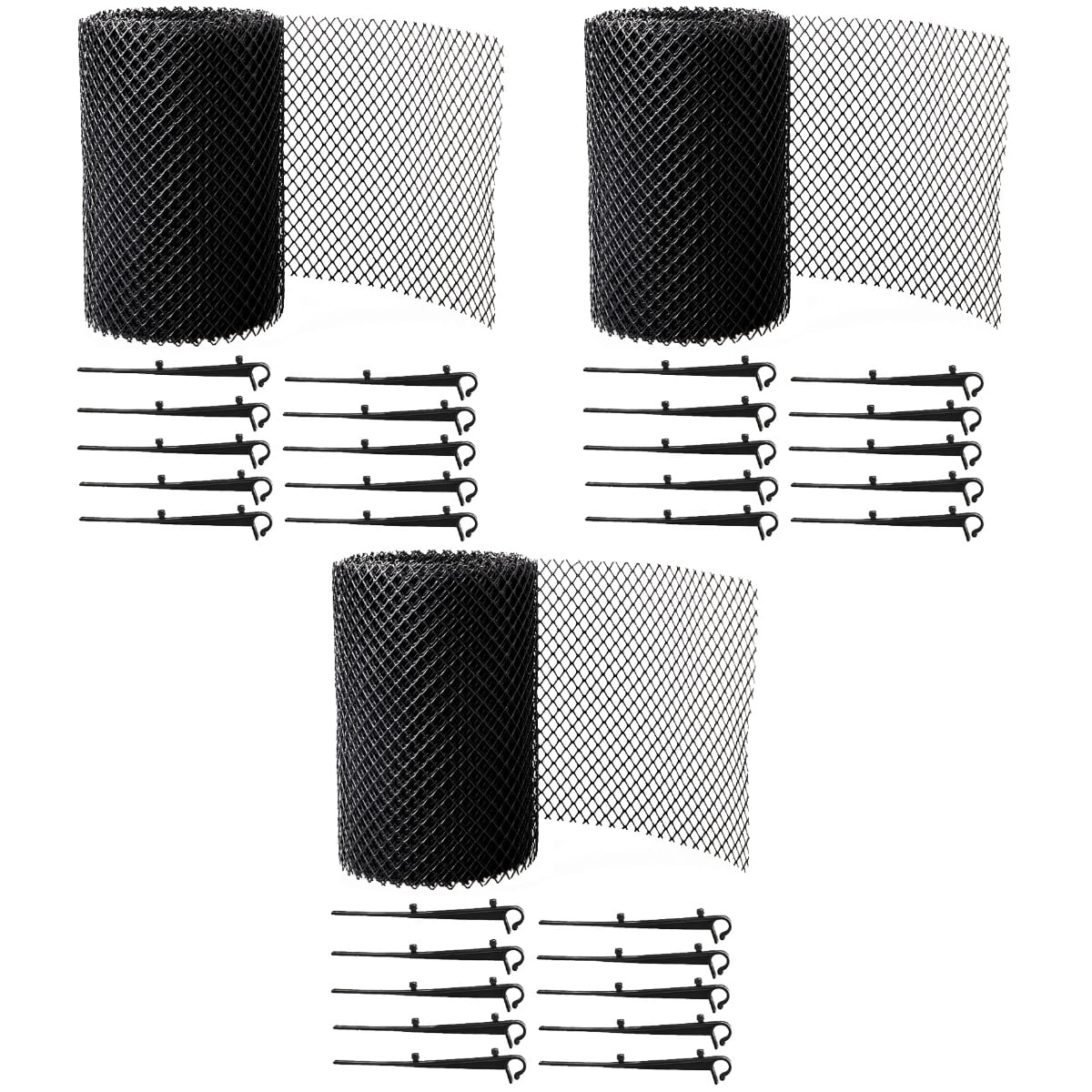 Hemoton 3 Sets Plastic Gutter Guard Practical Anti-falling Leaf Net ...