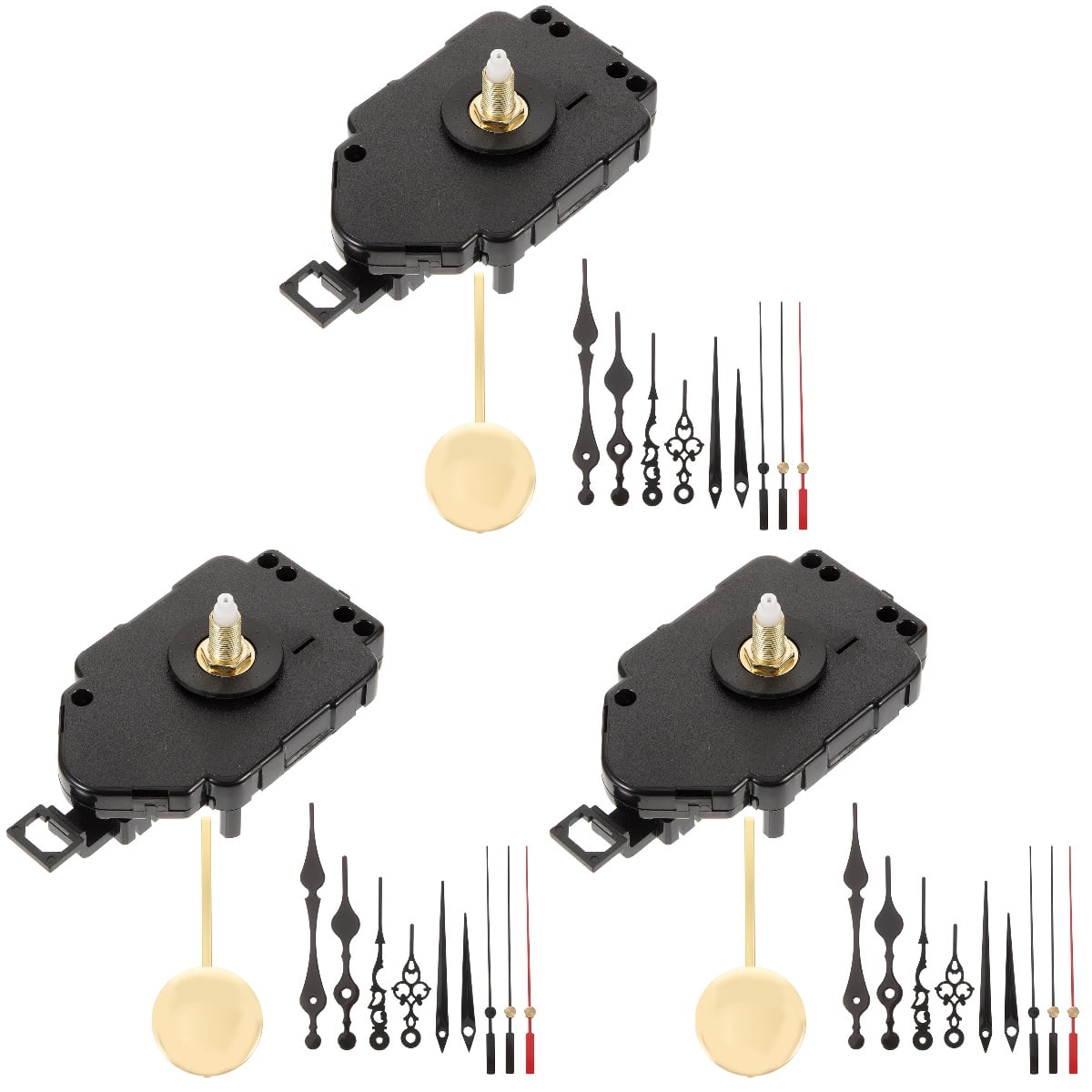 Hemoton 3 Sets of DIY Wall Clock Movement Kit DIY Pendulum Clock ...