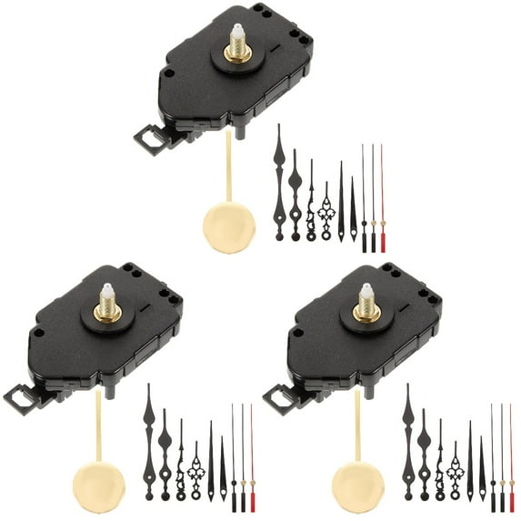 Hemoton 3 Sets of DIY Wall Clock Movement Kit DIY Pendulum Clock ...