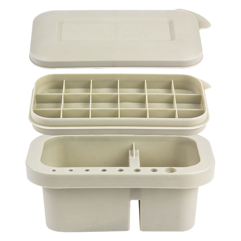 Hemoton 3-in-1 Paint Brush Cleaner Multi-functional Paint Brush Rack ...