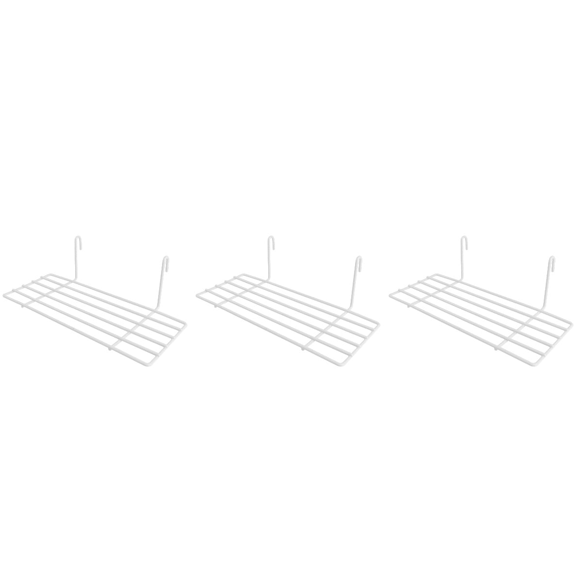 Hemoton 3 pcs Grid Iron Frame Hanging Iron Frame Shelf Simple Wall ...