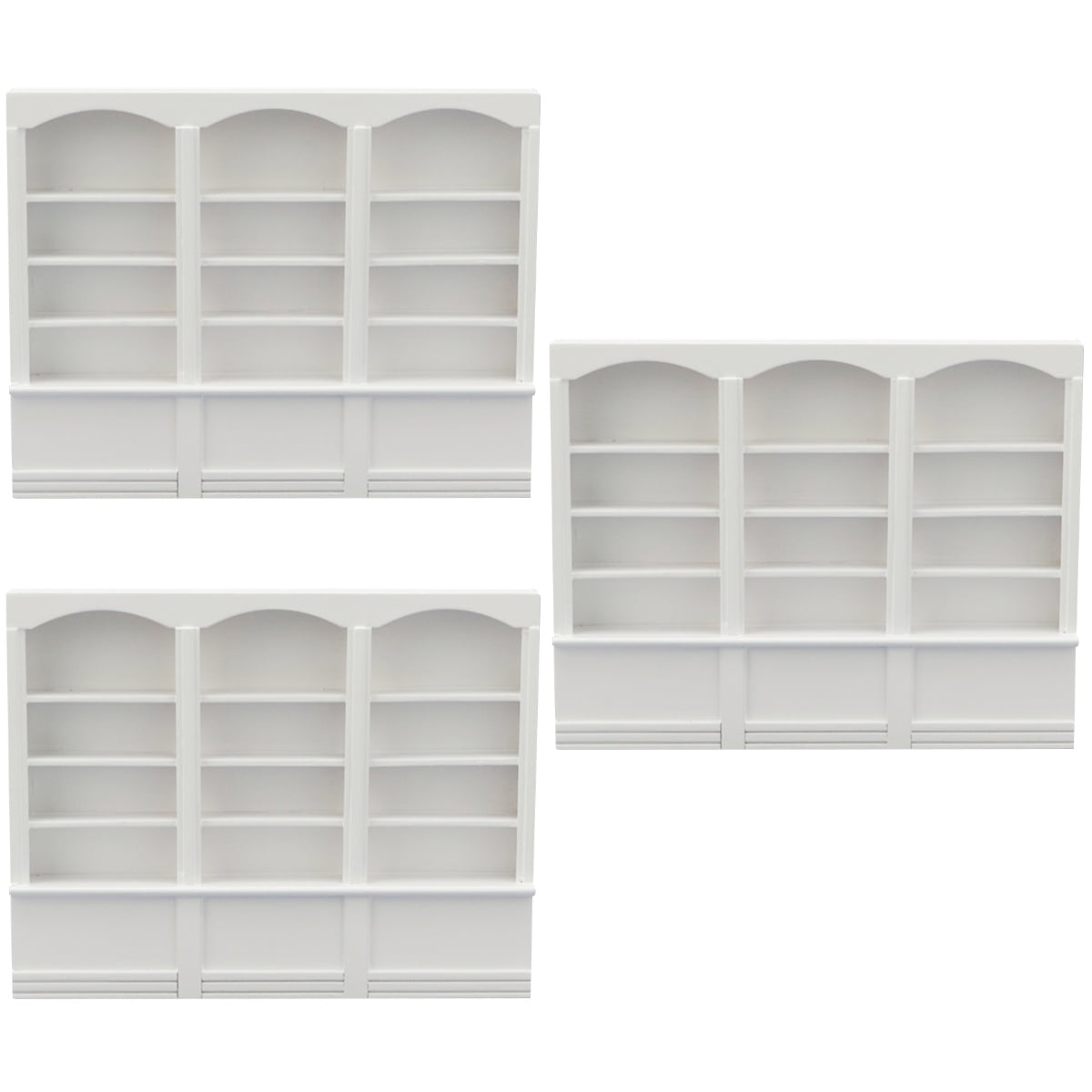 Hemoton 3 pcs Simple Doll House Display Cabinet Mini Display Shelf Mini ...