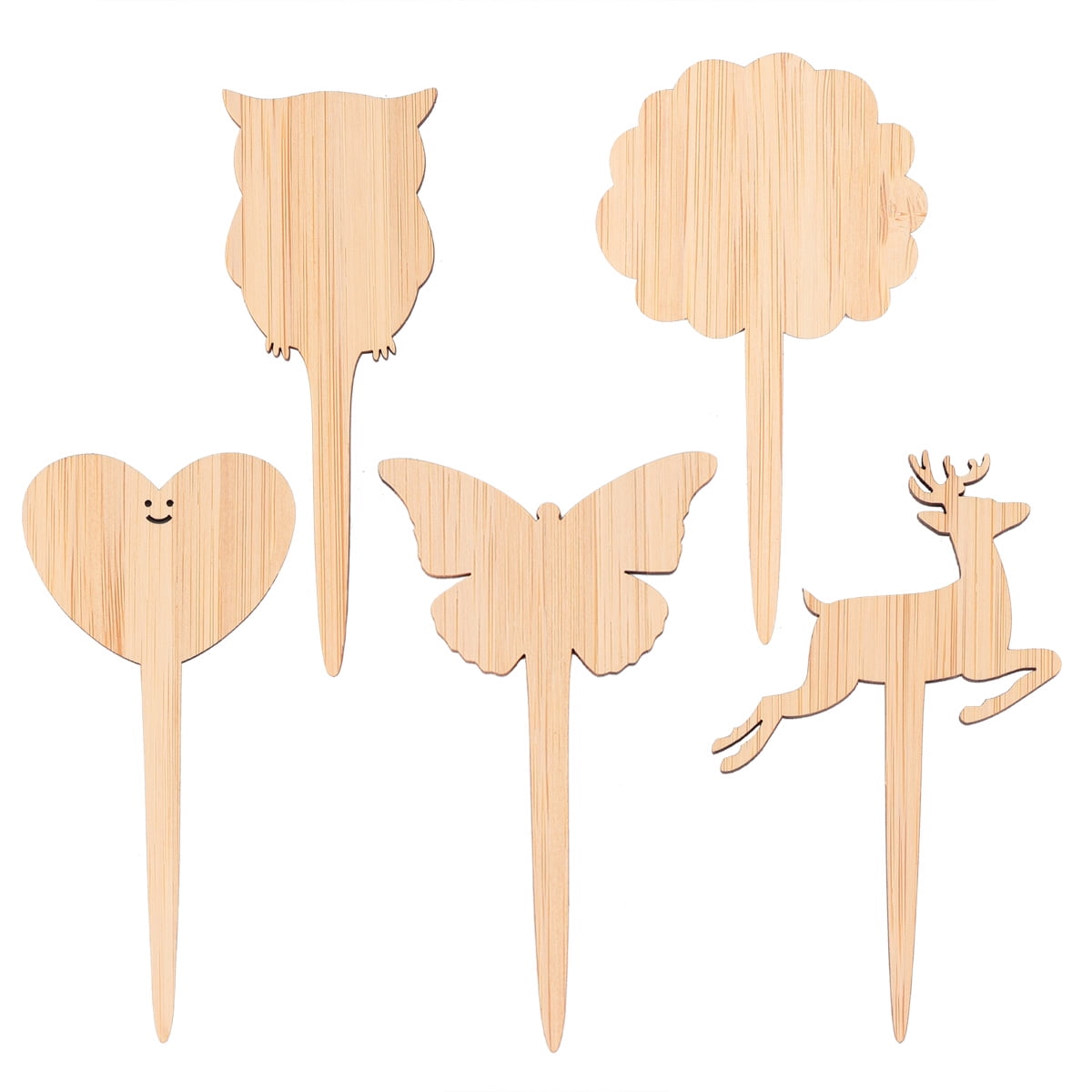 Hemoton 30 PCS Garden Label Plant Marker Blank Tag Outdoor Flower Pots ...