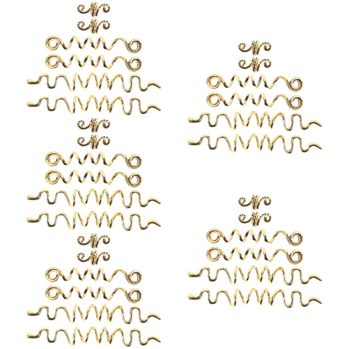 Hemoton 30 Pcs Braid Hair Accessories Dreadlock Hair Spiral Coil Hair ...