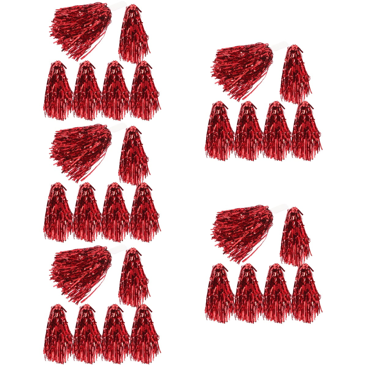 Hemoton 30 Pcs Cheerleading Pom Poms Metallic Cheerleader Pompoms ...