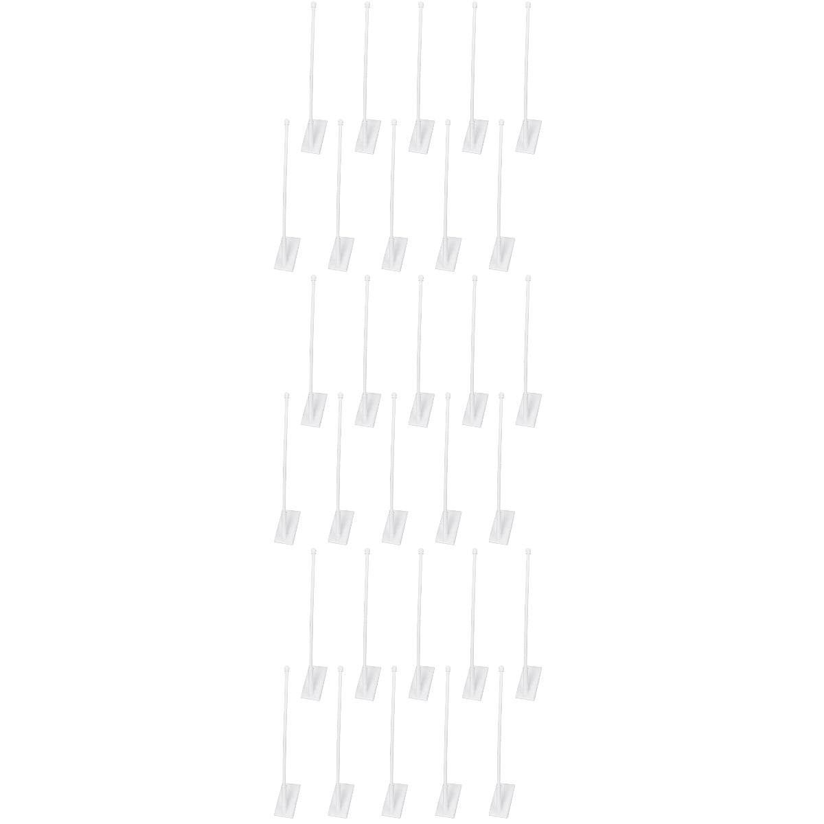 Hemoton 30 Pcs Simple Car Window Flag Pole Portable Flagpole Banner ...