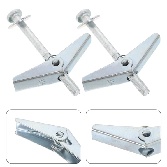 Hemoton 30 Pcs Special Expansion Screws for Lift Drywall Anchors Silver ...