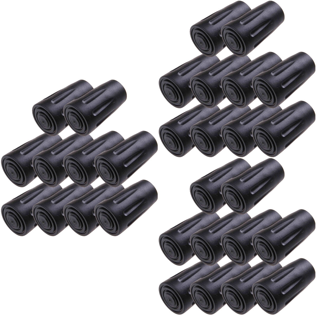 Hemoton 30 Pcs Trekking Poles Rubber Tips Rubber Crutch Foot Covers ...