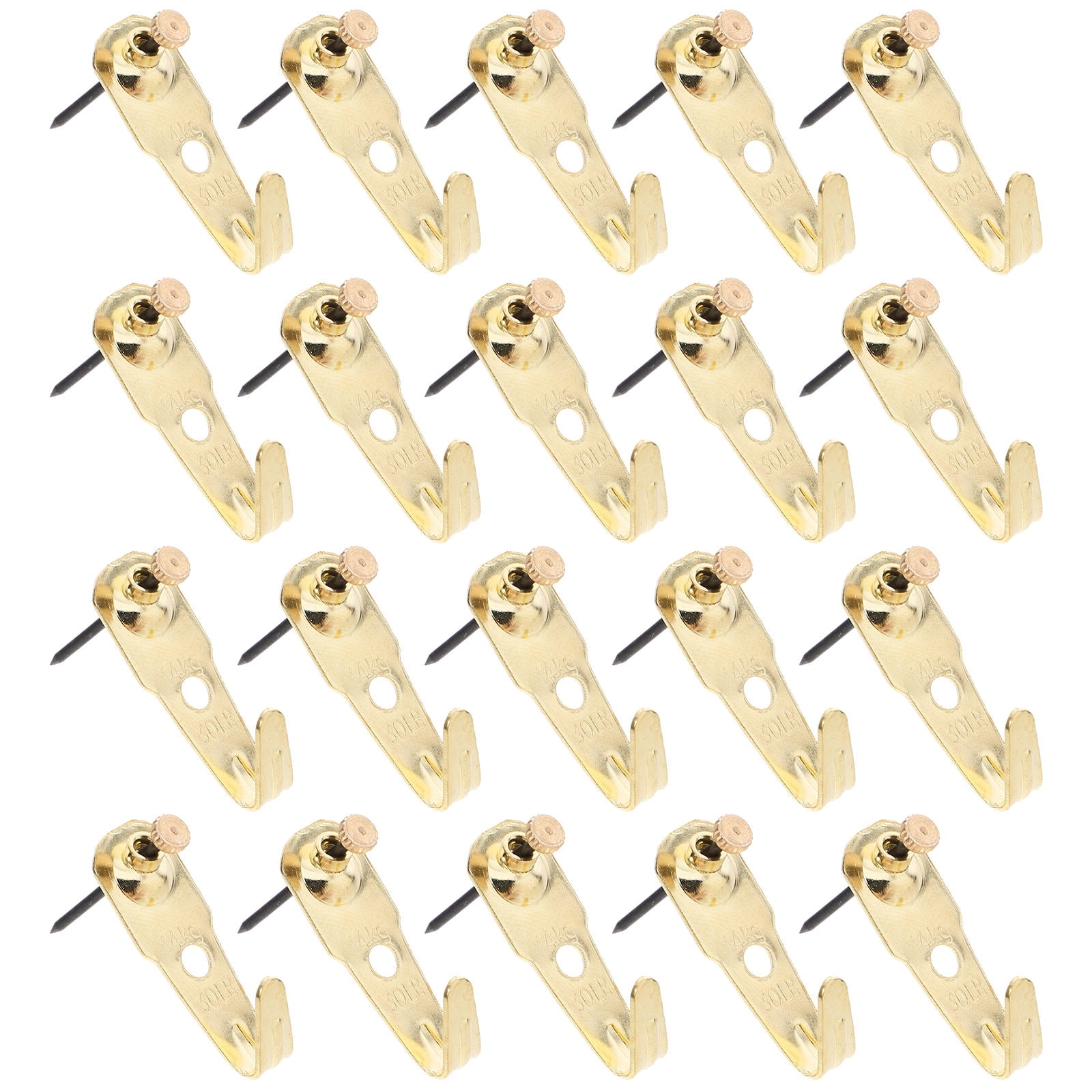 HEMOTON 30 Sets Picture Hangers Wall Hooks for Hanging Photos Pictures ...
