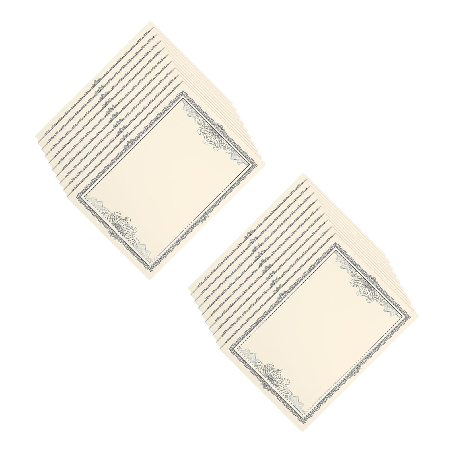 Hemoton 30 Sheets Achievement Paper Certificate Paper A4 Blank ...