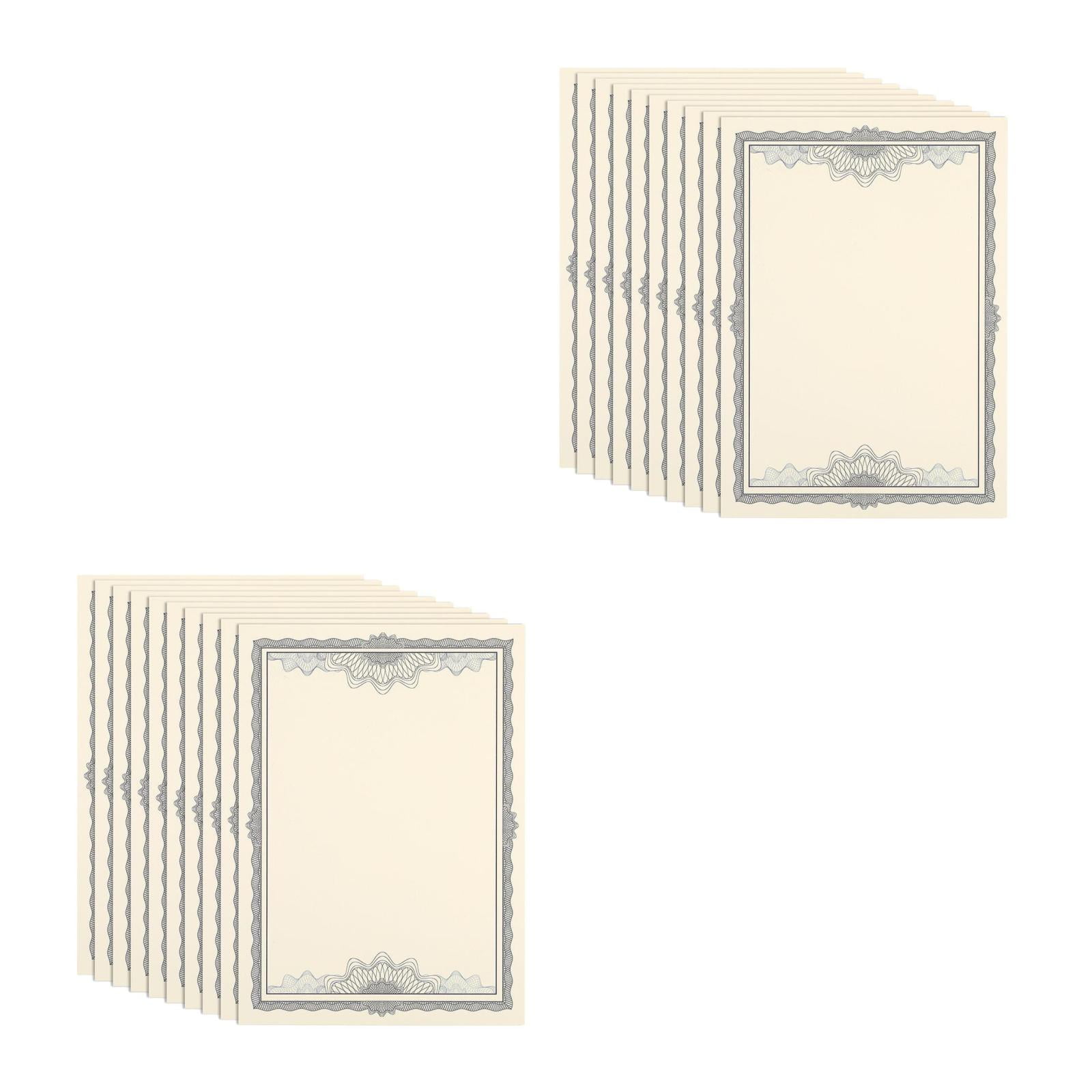 Hemoton 30 Sheets Award Certificate Paper A4 Cardstock Printable Blank ...