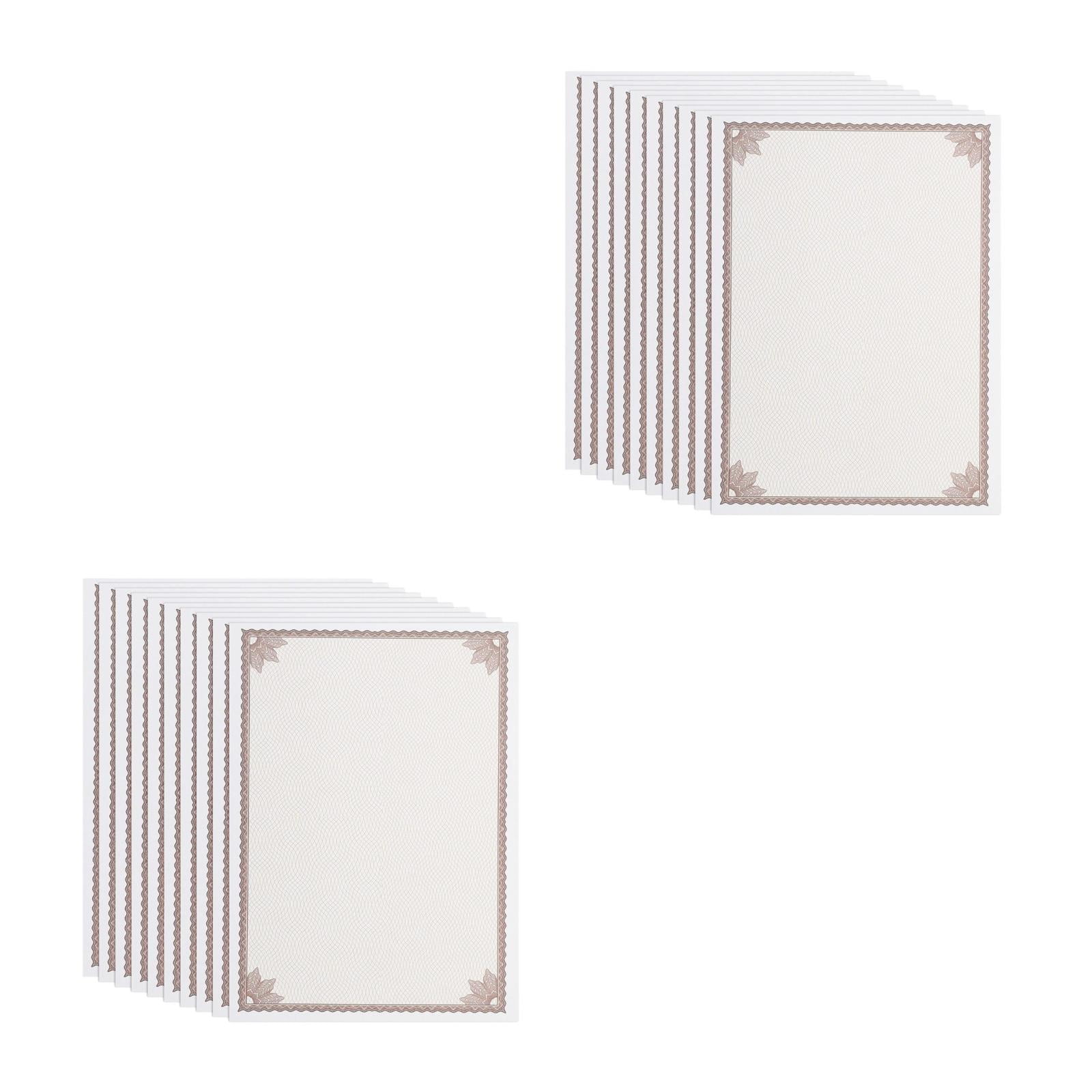 Hemoton 30 Sheets Blank Certificate Paper Award Certificate Paper A4 ...