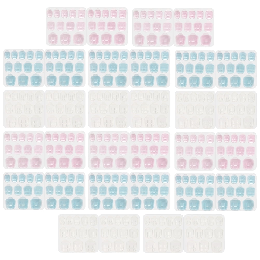 Hemoton 30 Sheets Nail Adhesive Tabs Press On Nail Sticky Tabs Double ...