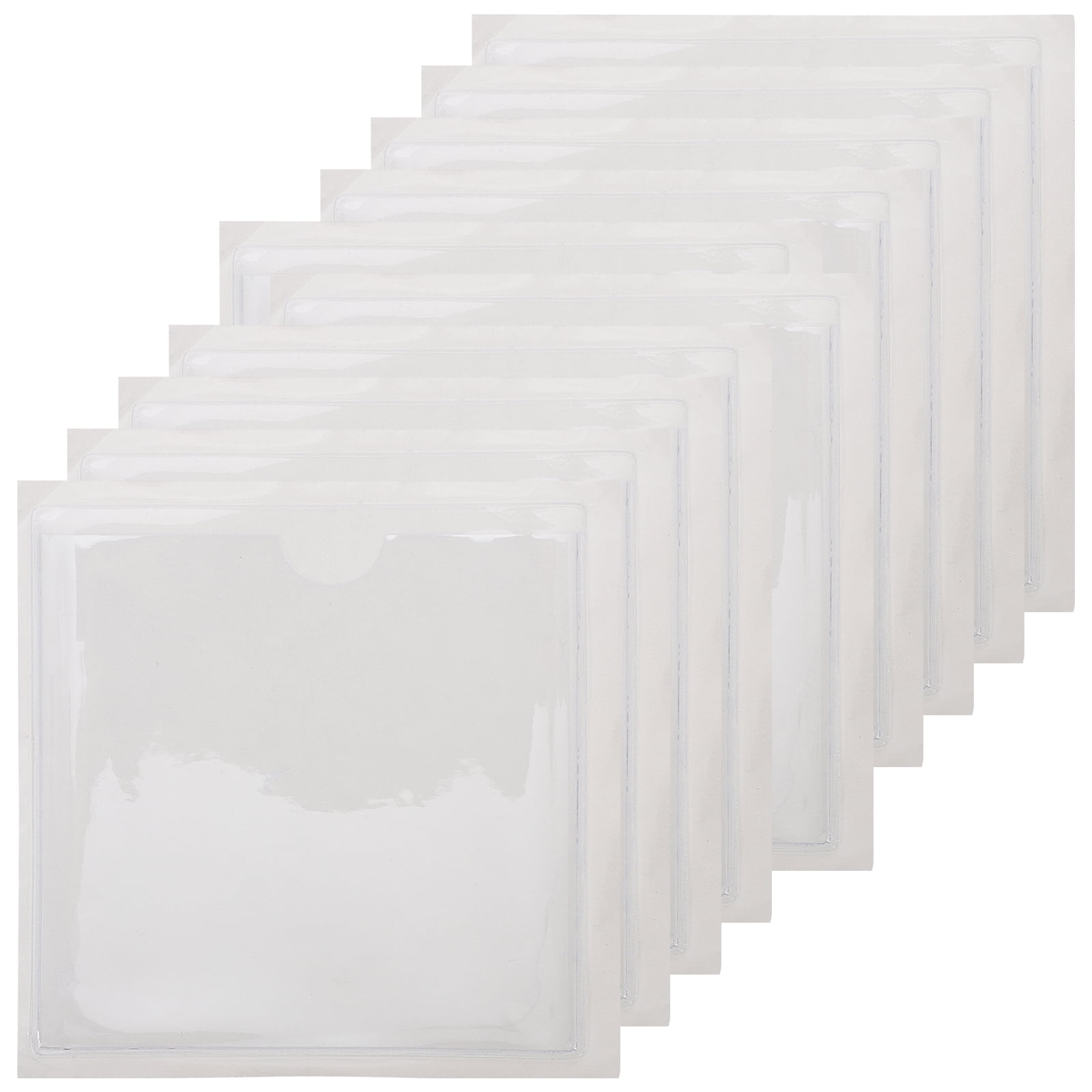 Hemoton 30 pcs Adhesive Index Card Pockets Library Card Pockets ...