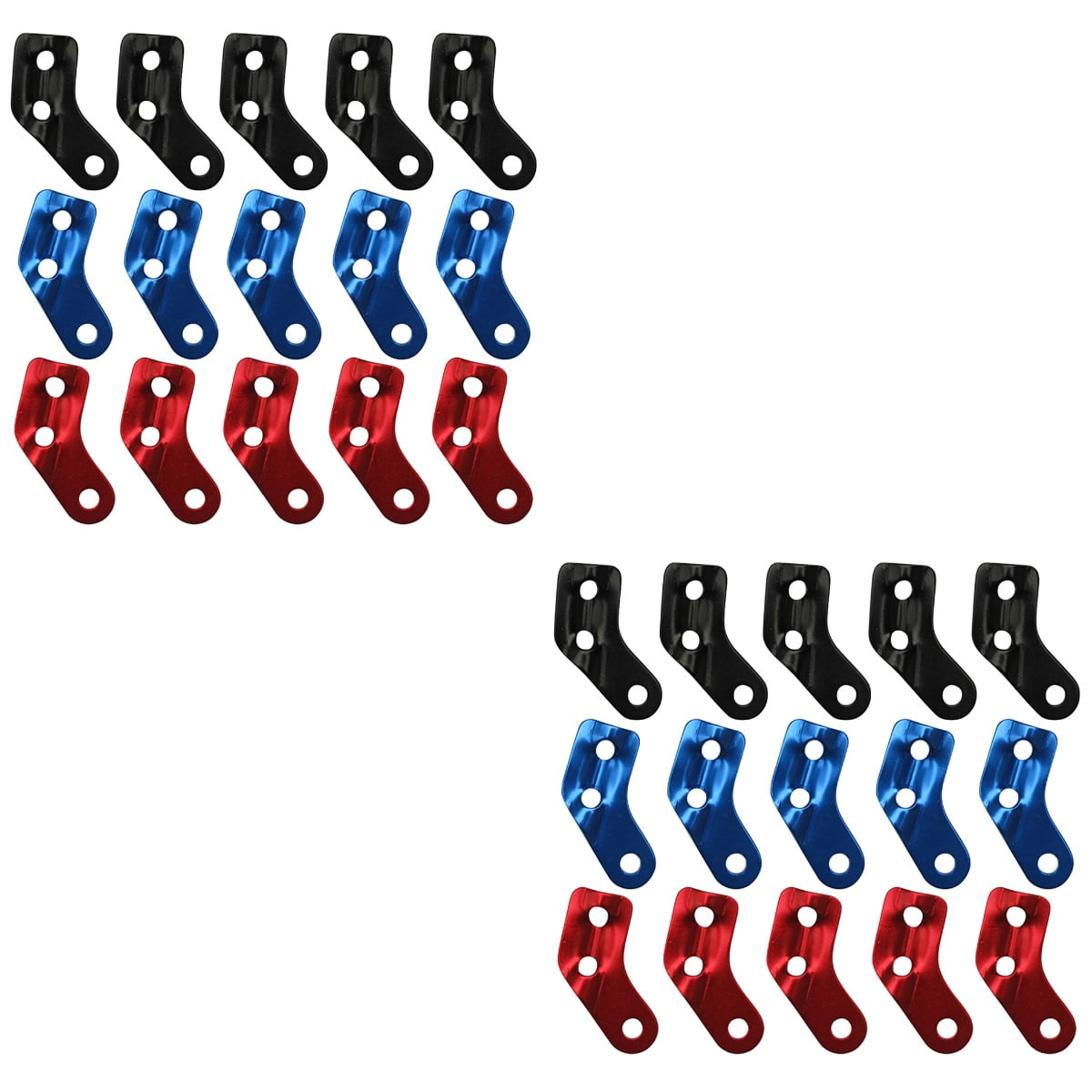 Hemoton 30 pcs Aluminum Alloy Rope Buckles Camping Stoppers Tent Rope ...