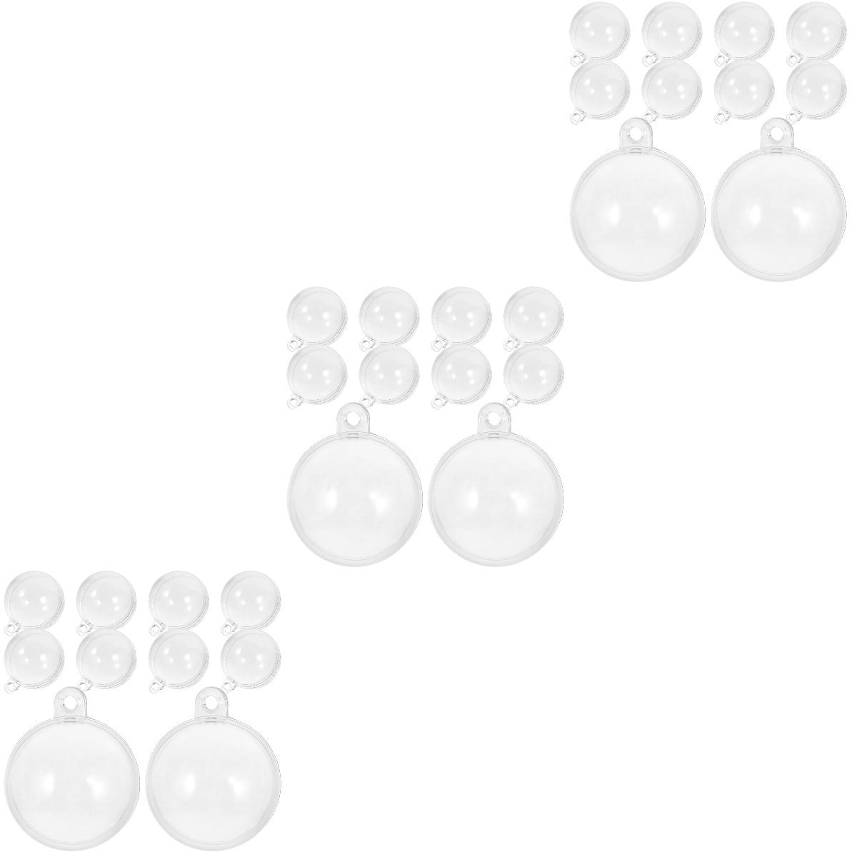 Hemoton 30 pcs Clear Fillable Ornaments Fillable Aquarium Floating ...