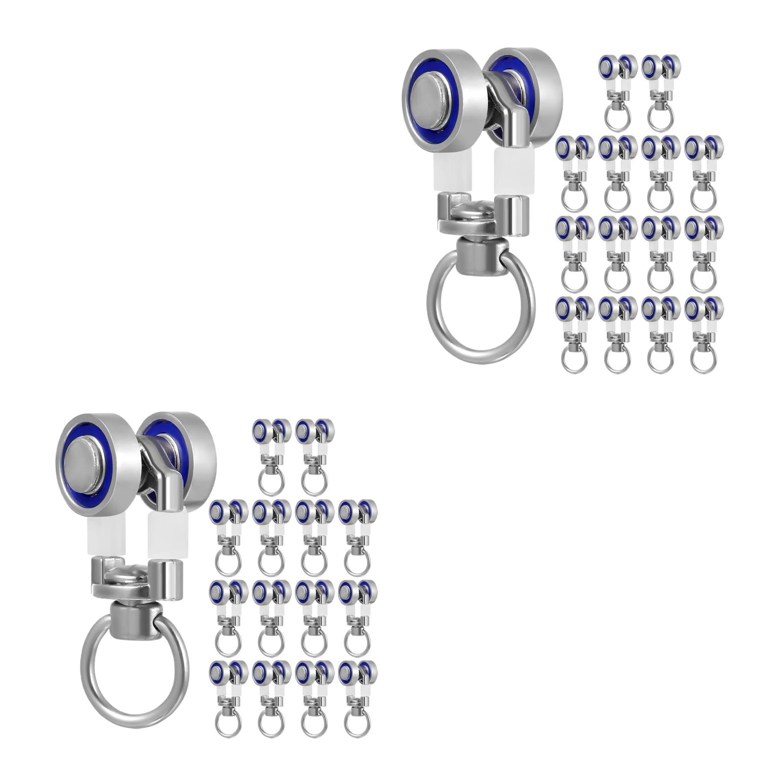UPGRATOR Raindrops 30 pcs Curtain Track Rollers for Window Curtains ...
