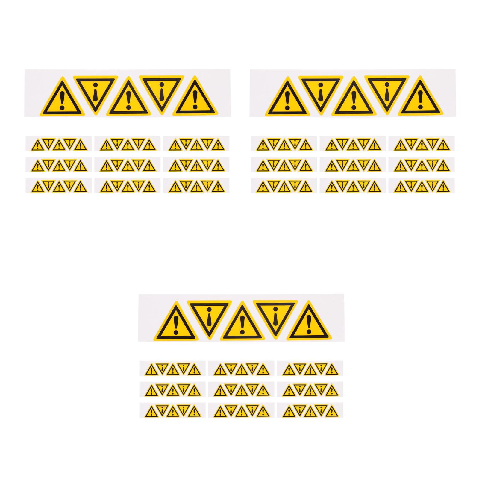 Hemoton 30 pcs Exclamation Mark Signs Fence Warning Stickers Triangle ...