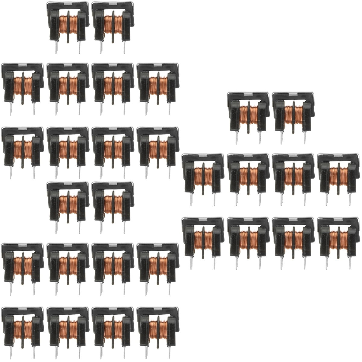 Hemoton 30 pcs Filter Inductance Common Inductors Common Mode Choke Inductor UU9.8 Pitch 7x8mm ...