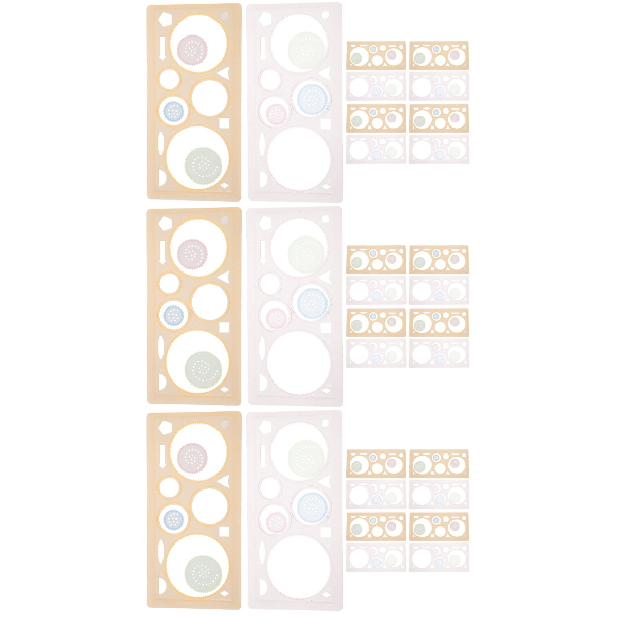 Hemoton 30 pcs Multi-use Painting Templates Colored Painting Rulers ...