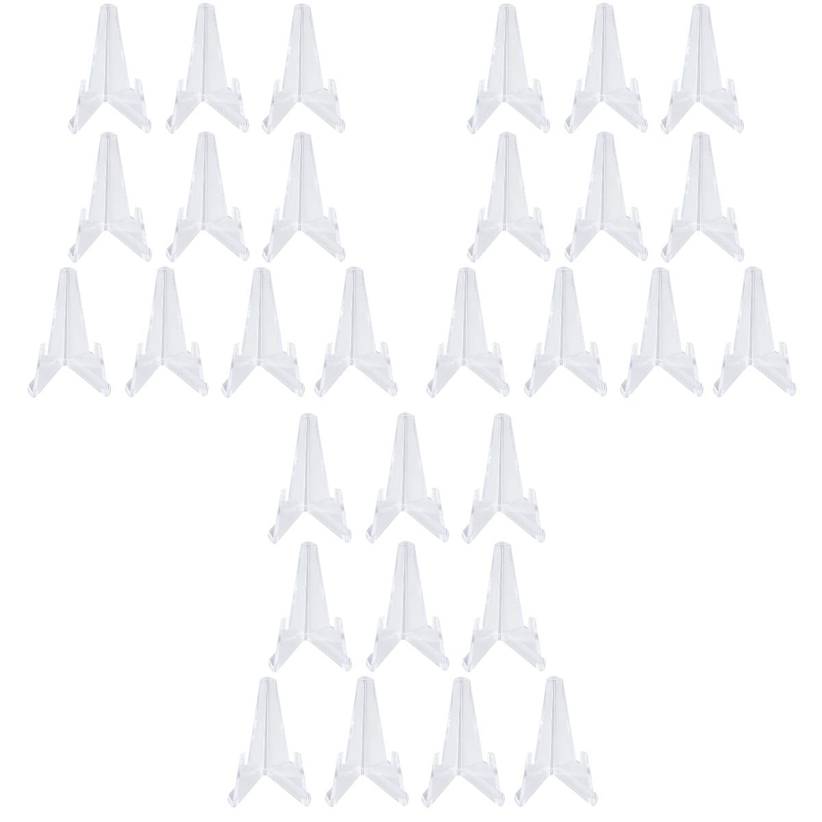 Hemoton 30 pcs Plastic Coin Display Easel Stands Medals Coins Holder ...