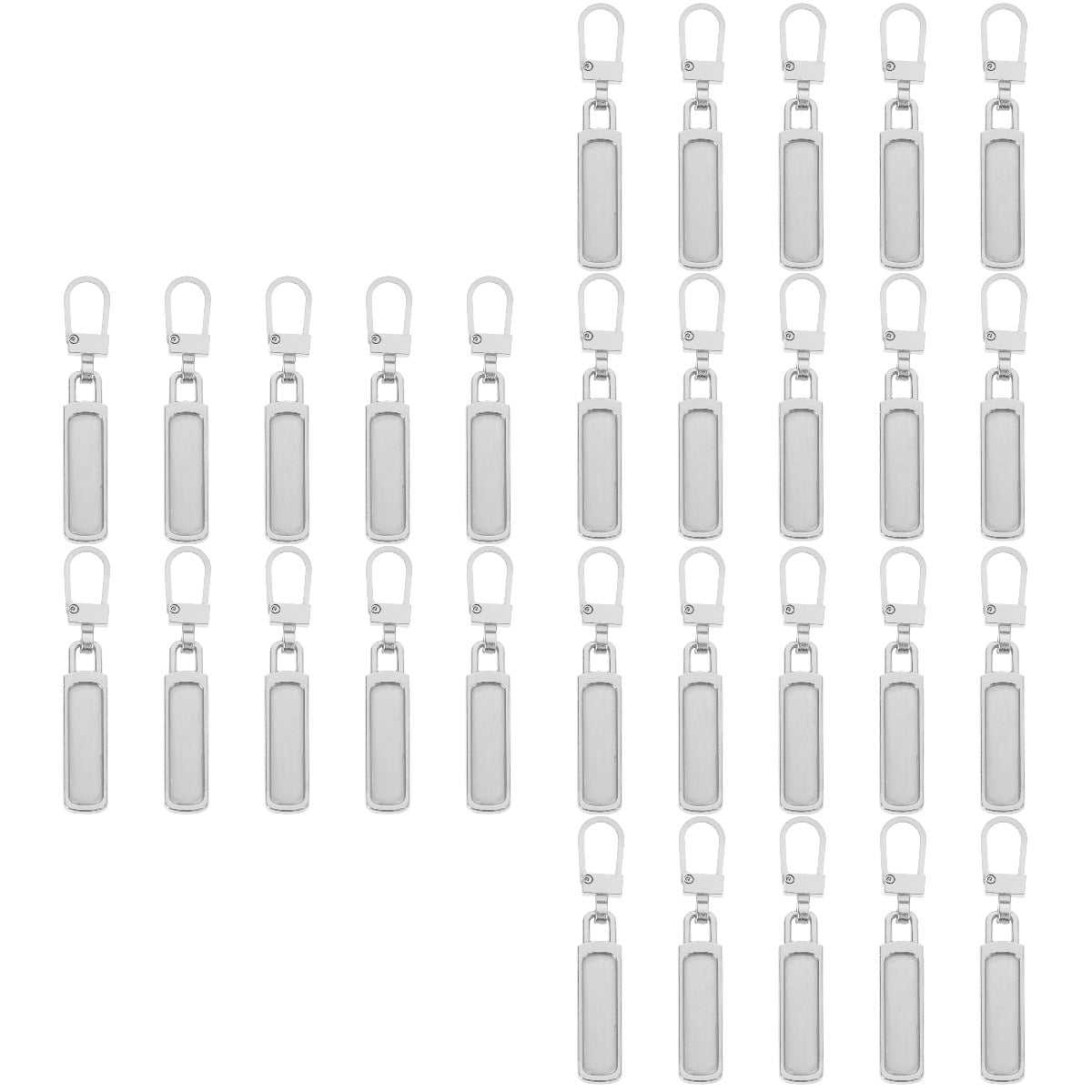 Hemoton 30 pcs Replacement Zipper Pulls Detachable Zipper Slider Metal ...