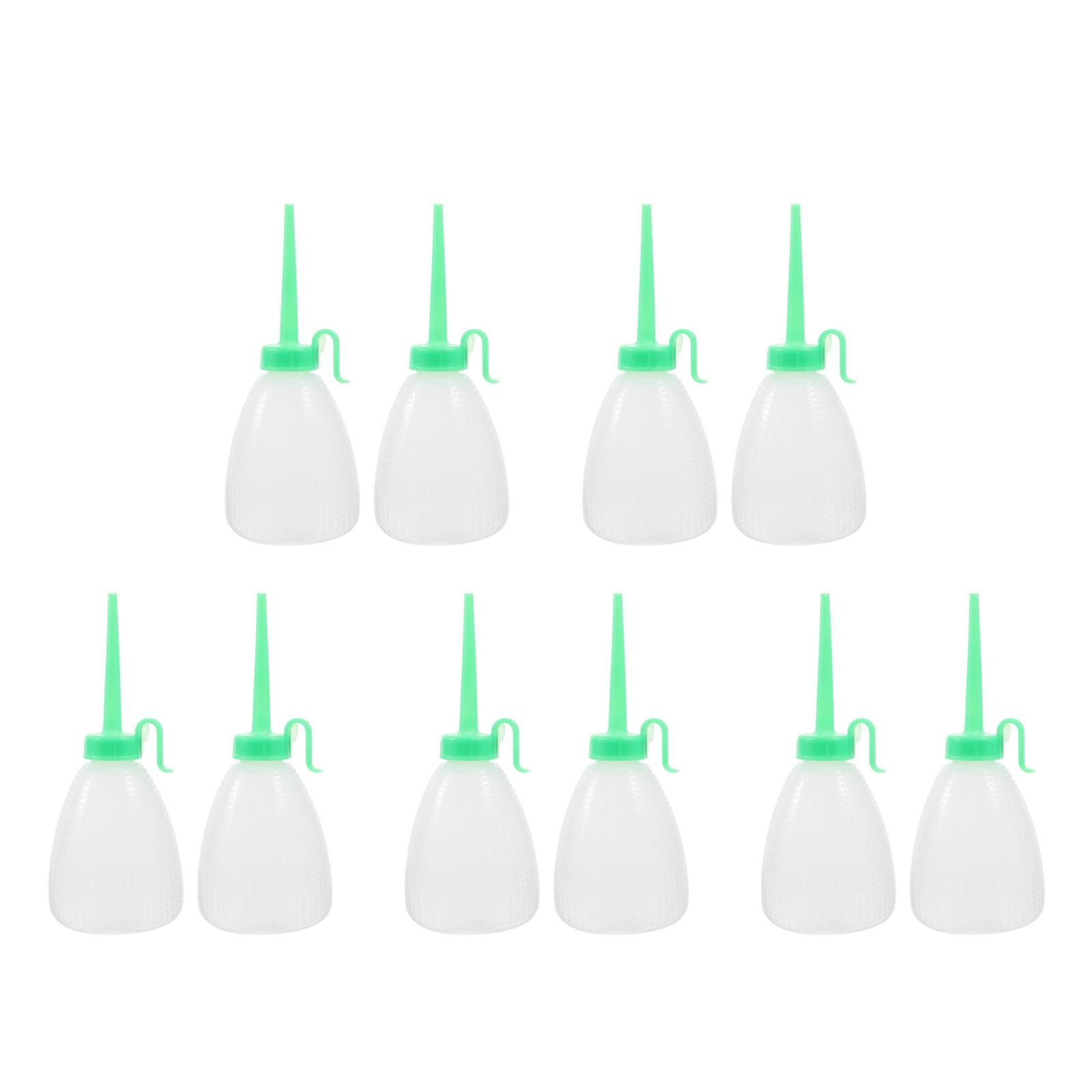 Hemoton 5 PCS Embroidery Machine Oil Empty Glue Bottles with Tip Green ...