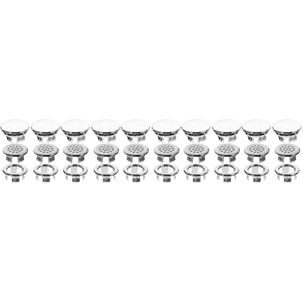 Hemoton 30 pcs Sink Overflow Cover Plastic Basin Hole Cover Wash Basin ...
