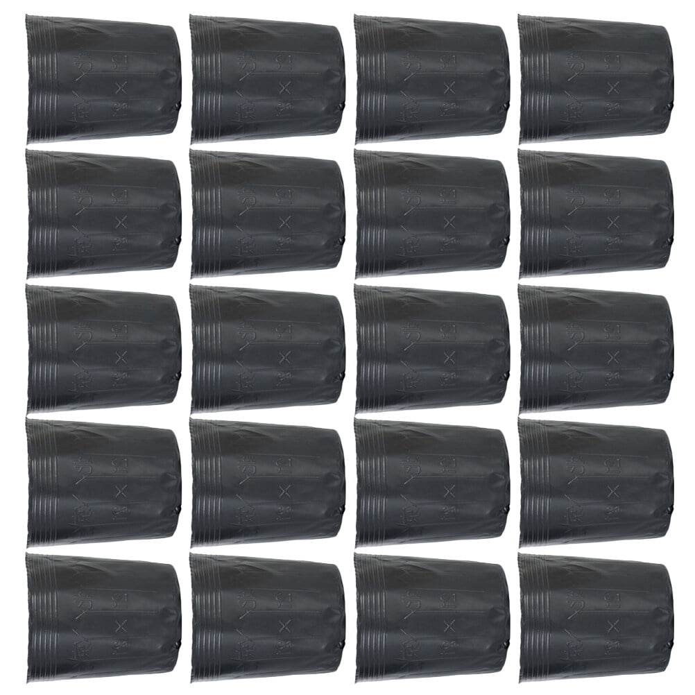 HEMOTON Black Plastic Nursery Pots for Planting Use Washable Reusable ...