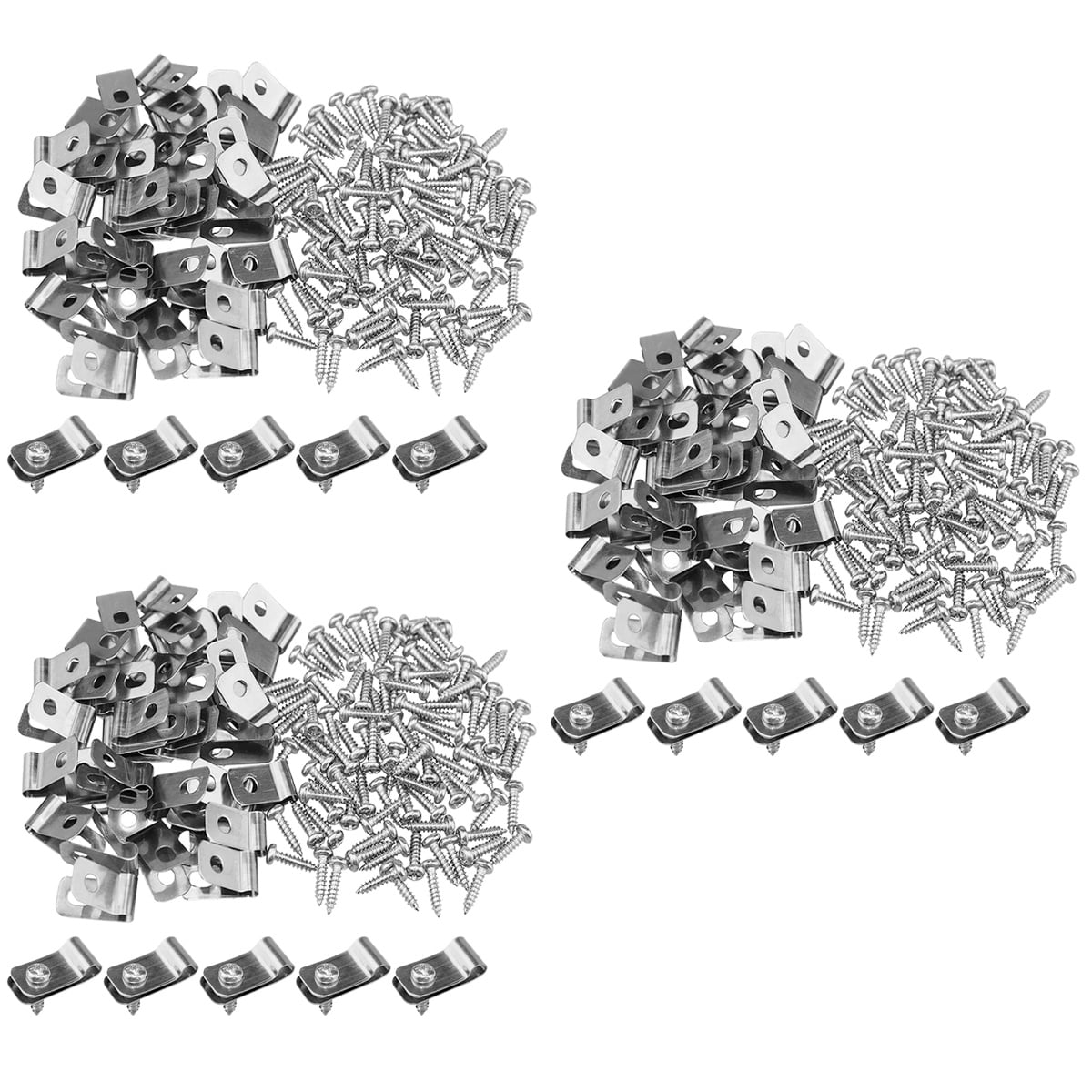 Hemoton 300 Sets Wire Fence Clamp Heavy Duty Fencing Mounting Clips ...
