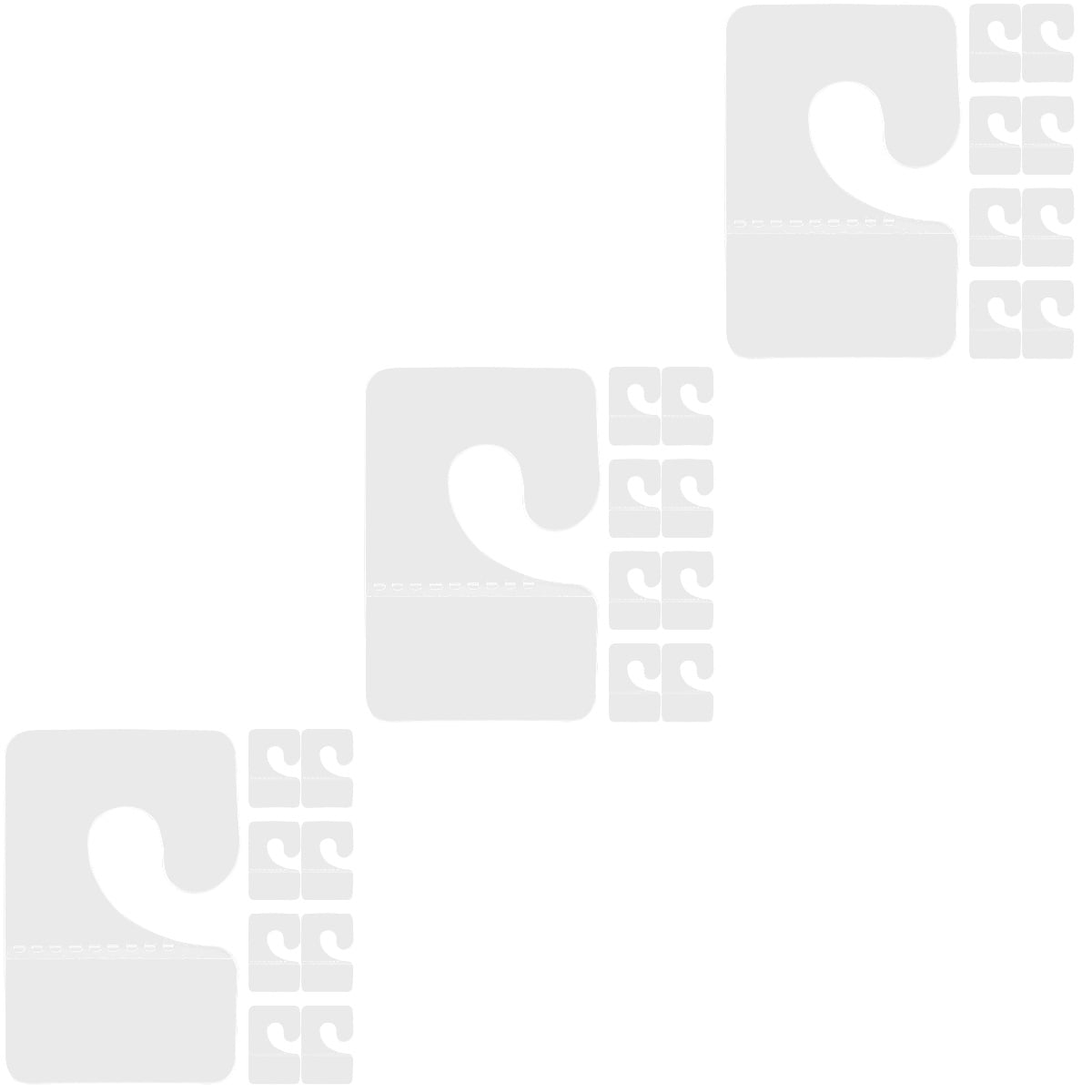 Hemoton 300 pcs Clear Sticky Hanging Tabs Self Adhesive Hang Tabs PVC ...