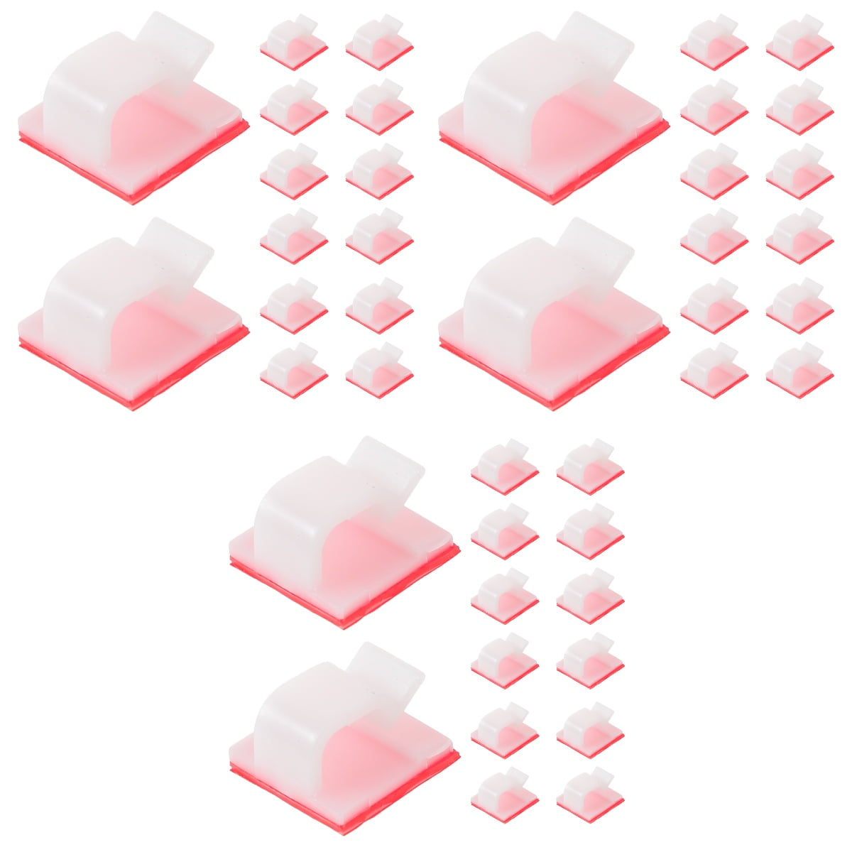 Hemoton 300 pcs Wire Fixing Clamps Self Adhesive Wire Sorting Clip ...