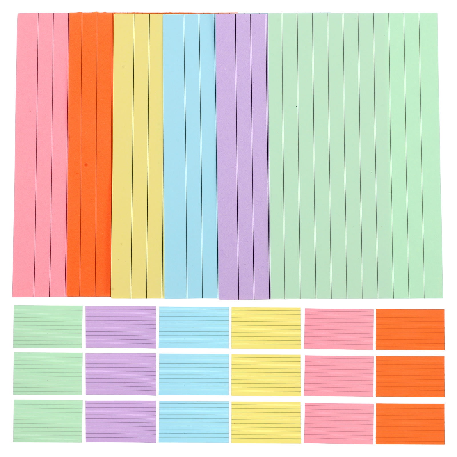 Hemoton 300pcs Colorful Index Cards With Lines Small Notepads For Home ...