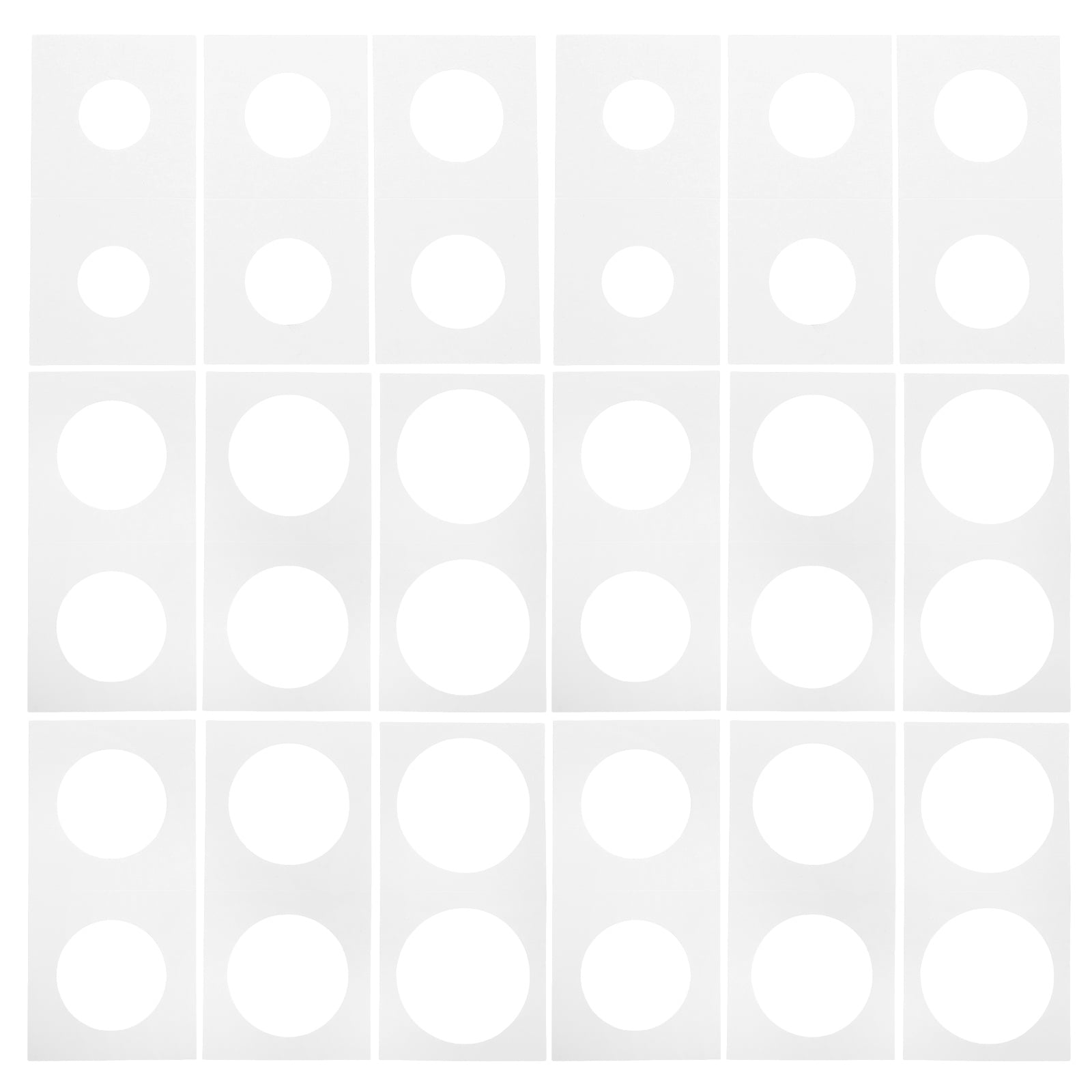 Hemoton 300pcs Paper Coin Flips Paper Coin Collecting Paper Holders ...