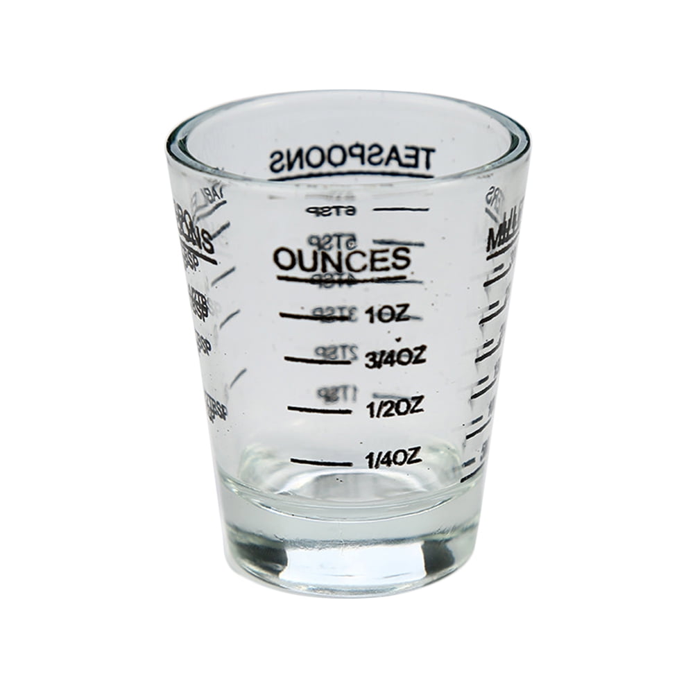 Hemoton 30ML Glass Measuring Cup Espresso Shot Glass Ounce Cup with ...